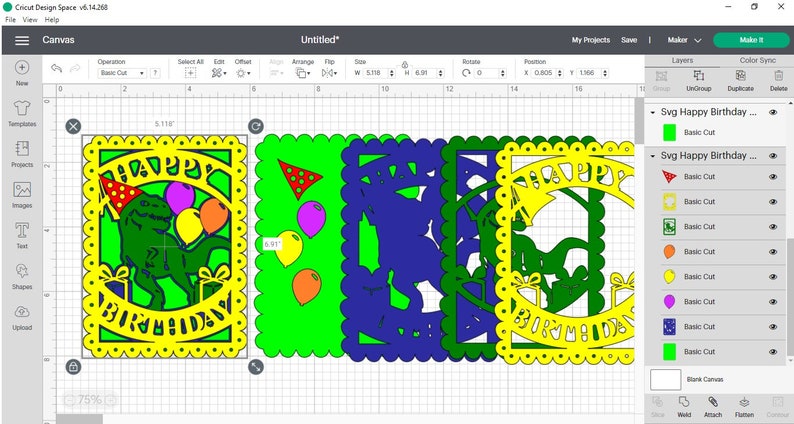 SVG Cricut File Template Tyrannosaurus Rex Dinosaurs Birthday - Etsy