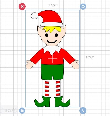 Elf SVG CRICUT Boy Elf Layered Svg Christmas Cards Template | Etsy