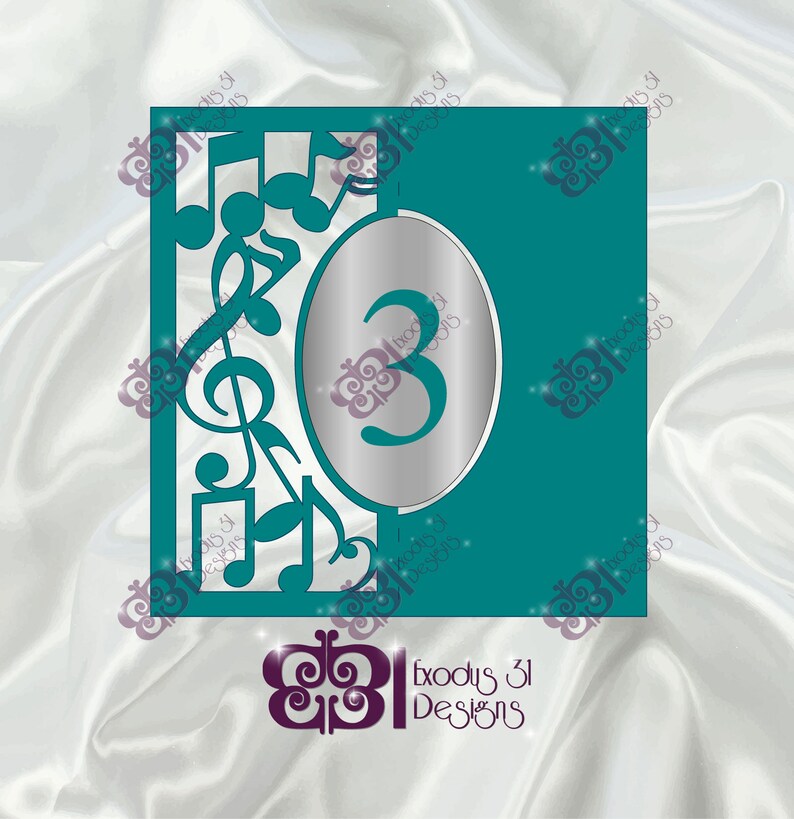 SVG Envelope Musical Invitation Template. Music Themed Party. | Etsy