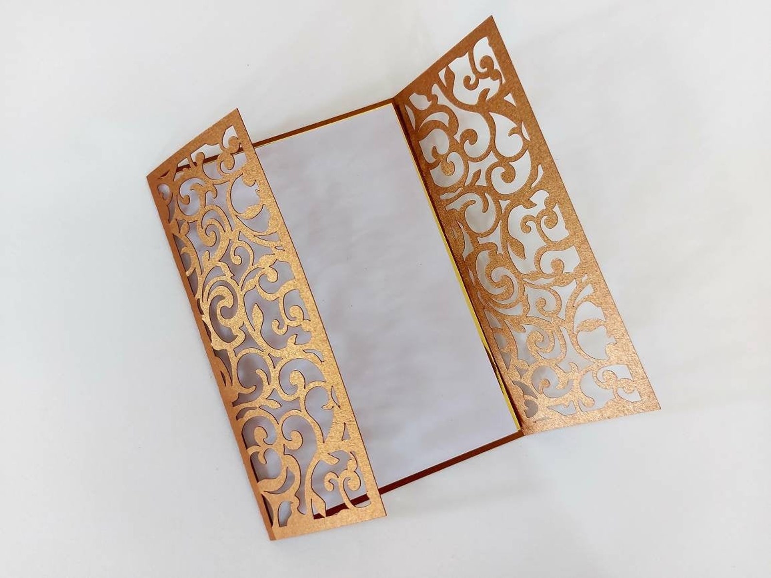 SVG Template Gate Fold Card 5x7 Inches Cricut Laser Cut - Etsy