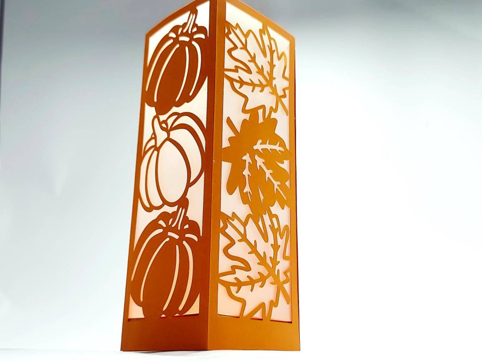 Fall SVG Lantern Template 3D Thanksgiving Dinner Decor Autumn - Etsy