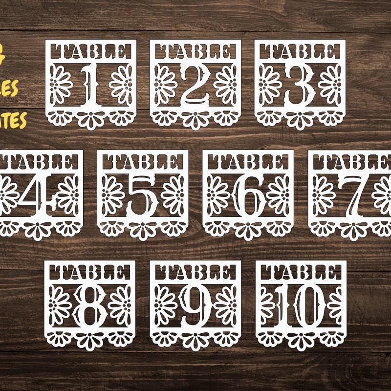 Mexican Table Numbers - Etsy