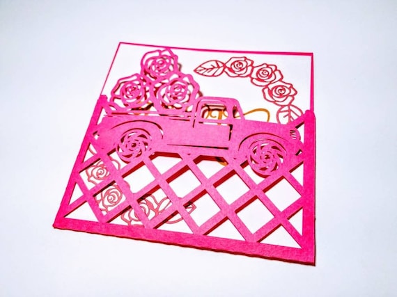 SVG Cut Files Cricut Happy Mother's Day Card Template - Etsy