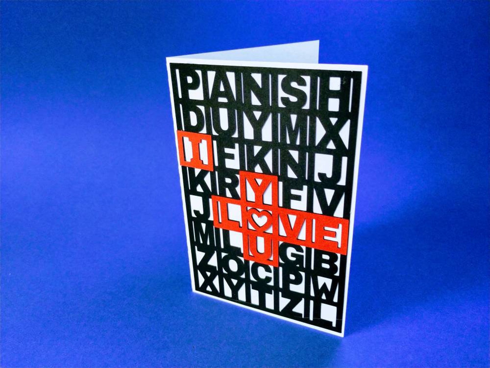 Word Search Card SVG Cut Files Cricut Maker Laser Cut | Etsy