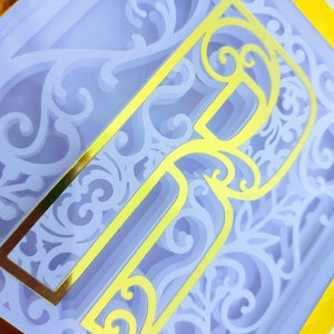 Letter R Shadow Box 3D Alphabet SVG Cut Files Cricut Letters Lightbox ...