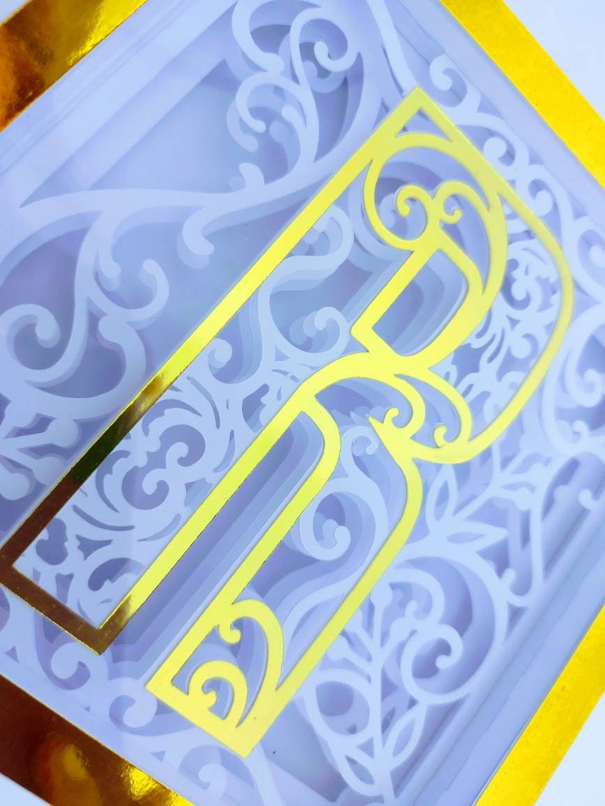 Letter R Shadow Box 3D Alphabet SVG Cut Files Cricut Letters - Etsy