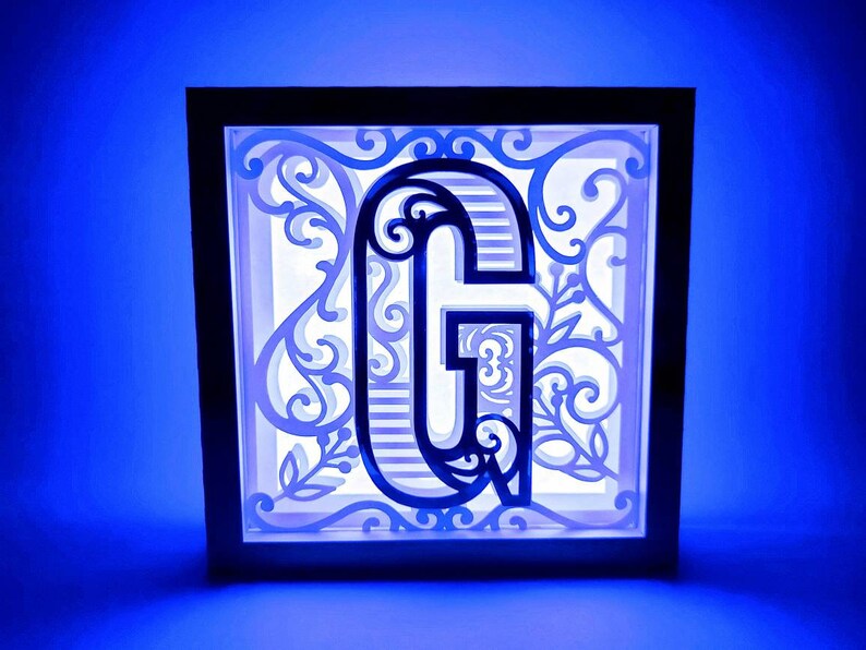 Letter G Shadow Box 3D Alphabet SVG Cut Files Cricut Letters | Etsy