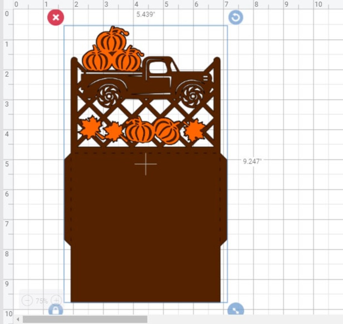 SVG Pumpkin Truck Card Fall Autumn Cricut Thanksgiving | Etsy