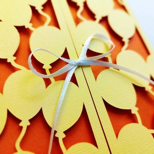 SVG Balloons Invitation Card Cricut Happy Birthday Card SVG Cut Files ...