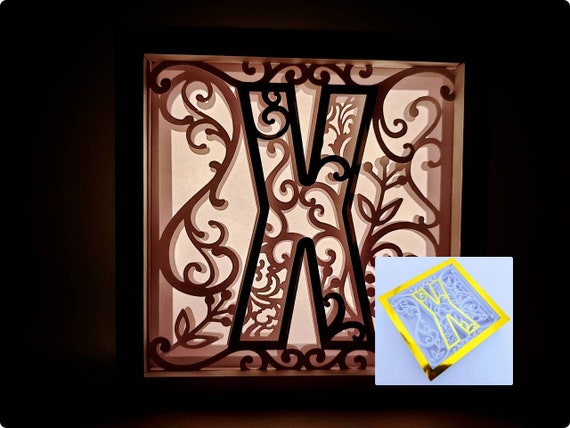 Letter X Shadow Box 3D Alphabet SVG Cut Files Cricut letters | Etsy