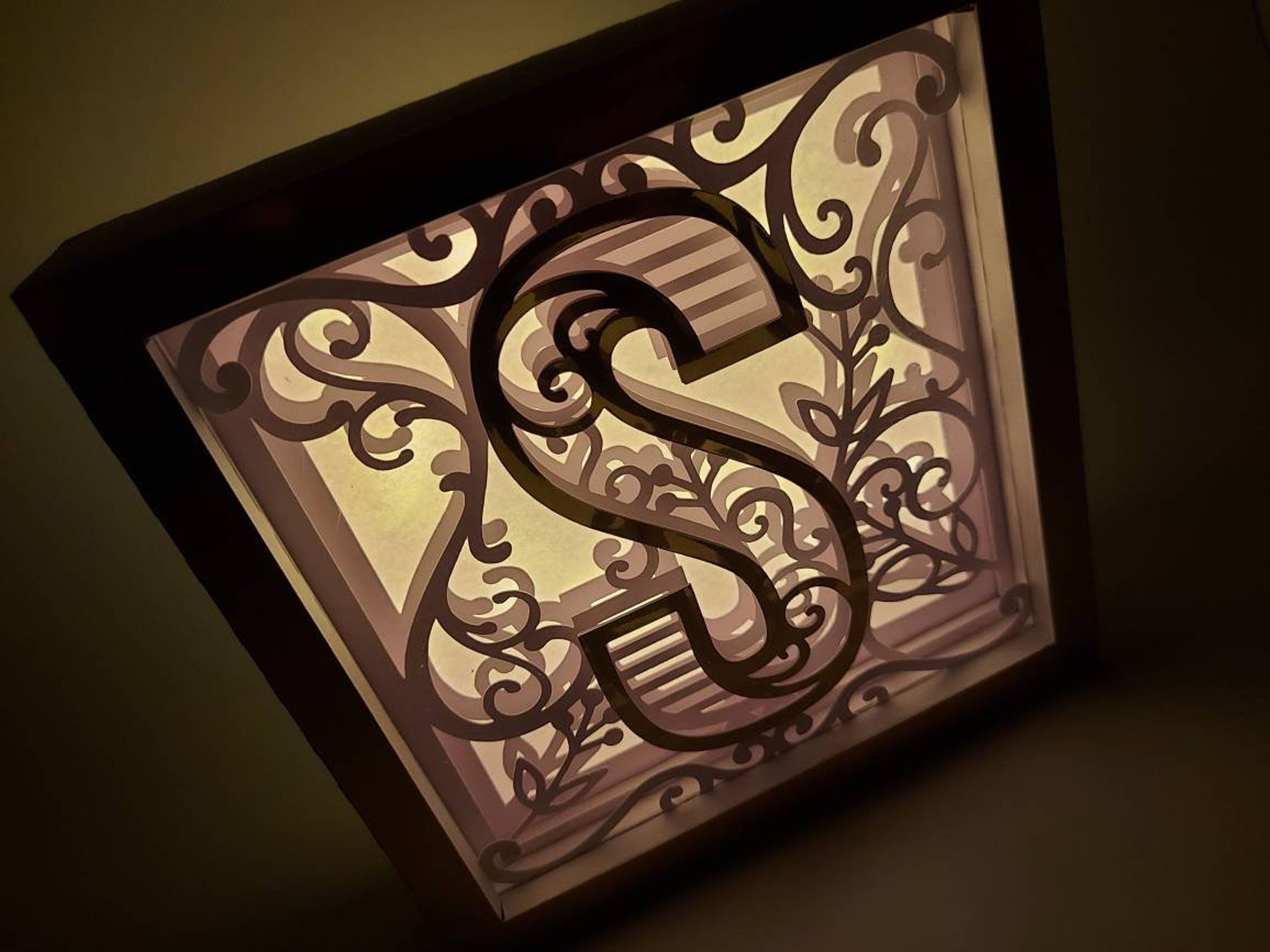 Letter S Shadow Box 3D Alphabet SVG Cut Files Cricut Letters - Etsy ...