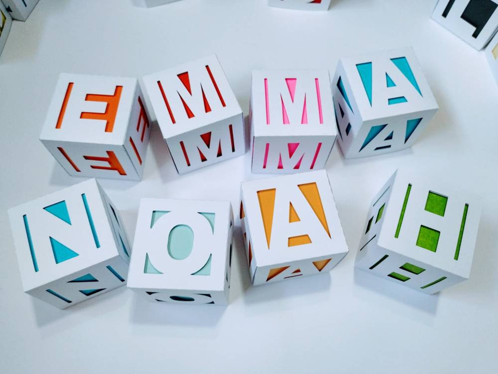 3D Alphabet SVG Cut Files Cube Cricut 3d Letters Baby Shower Decor ...