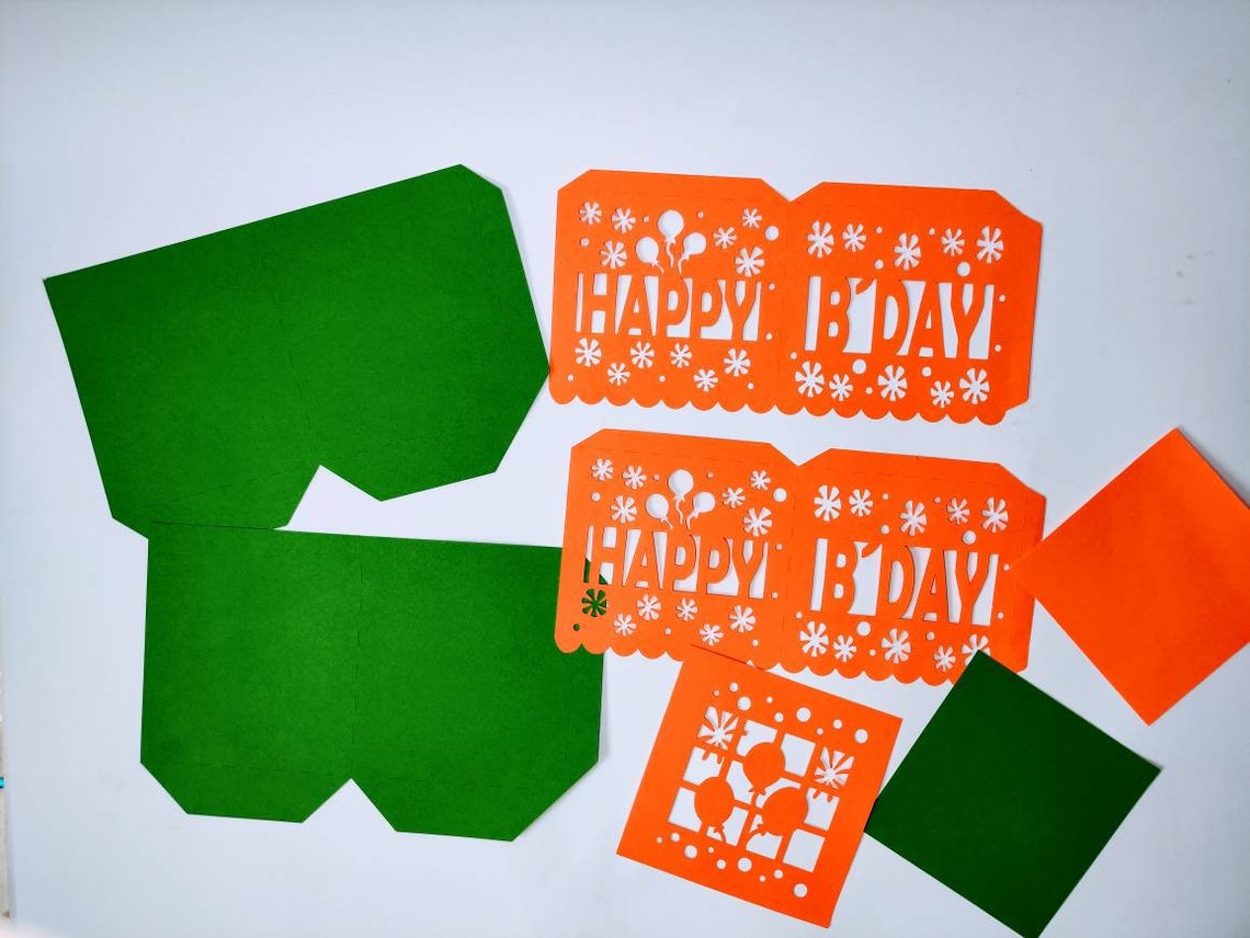 SVG Template Happy Birthday Favor Box Die Gift Boxes Cut - Etsy