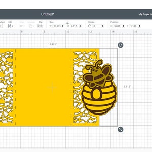Spring Cards SVG Files Cricut Cut Files Bees Spring File Honeycomb ...