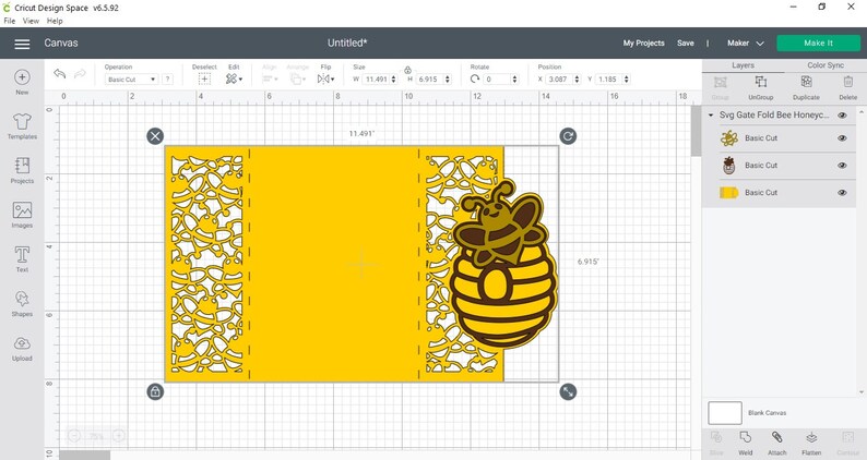 Spring Cards SVG Files Cricut Cut Files Bees Spring File - Etsy