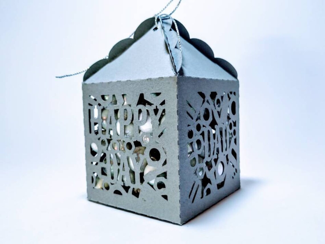SVG Cut Files Cricut Gift Box Cricut Favor Box Happy | Etsy