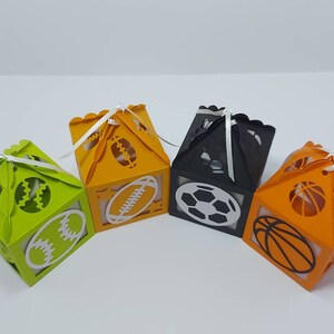 Sports Bundle SVG Favor Box Gift Box Templates Boy Gifts SVG Cricut Cut ...