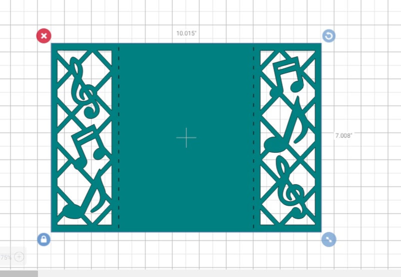 SVG Cut File Cricut Gate Folder Musical Card Template Musical - Etsy