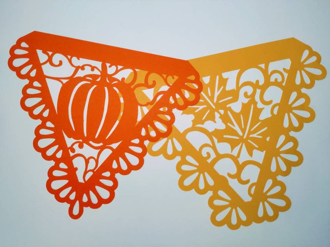 2 SVG Papel Picado Cutting Files Templates Thanksgiving Decor - Etsy Canada