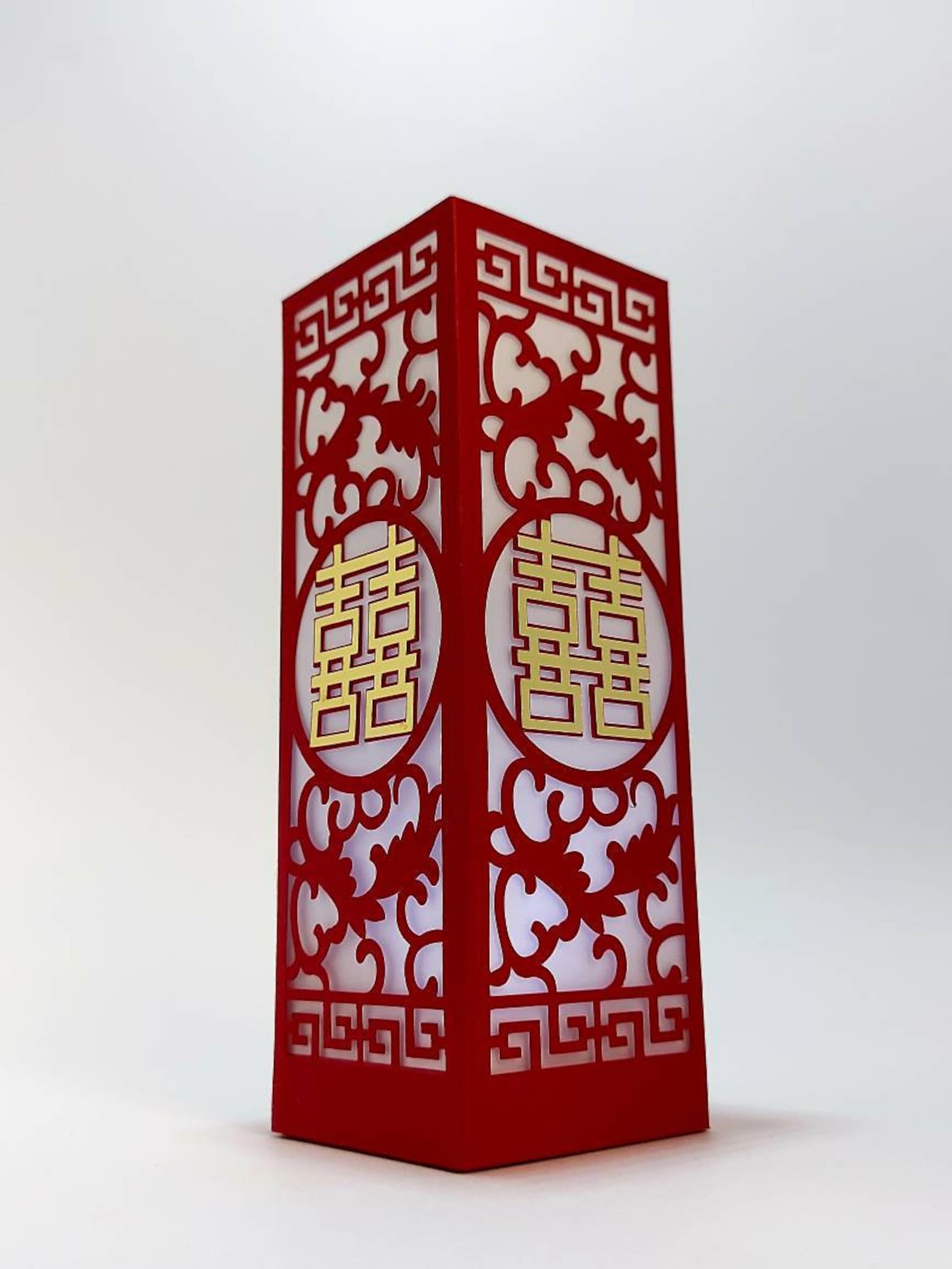 SVG Template Lantern Double Happiness Chinese Wedding Double | Etsy
