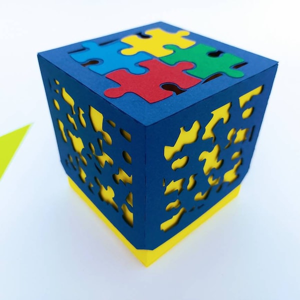 Cricut Puzzle Box Template - Etsy