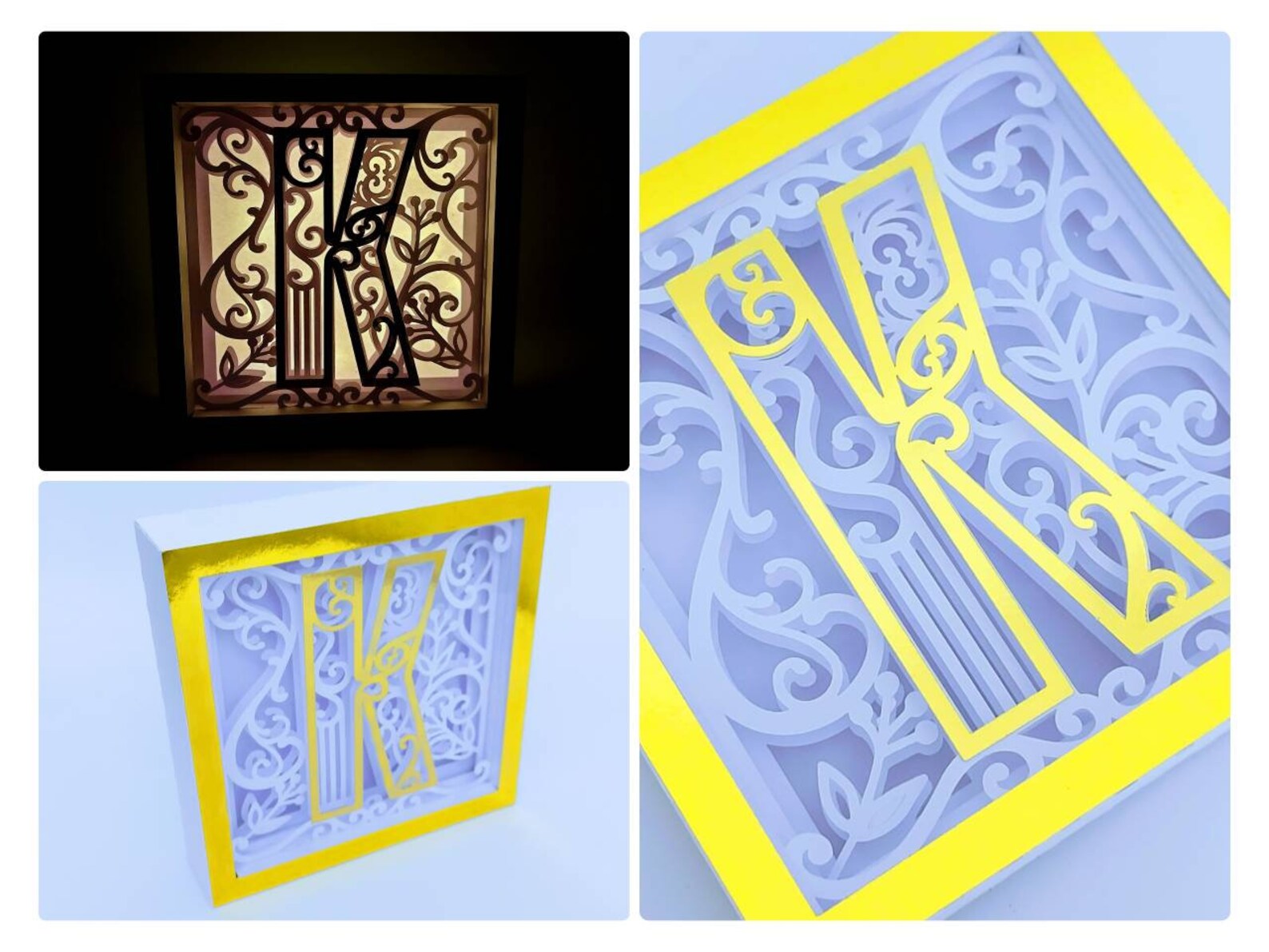 Letter K Shadow Box 3D Alphabet SVG Cut Files Cricut Letters - Etsy