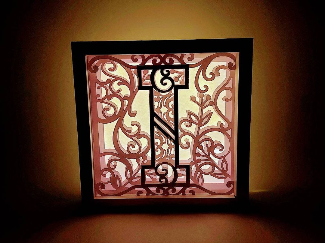 Letter I Shadow Box 3D Alphabet SVG Cut Files Cricut Letters Lightbox ...