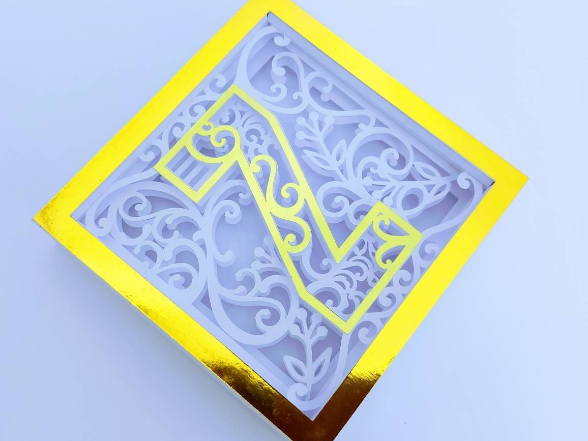 Letter Z Shadow Box 3D Alphabet SVG Cut Files Cricut Letters | Etsy