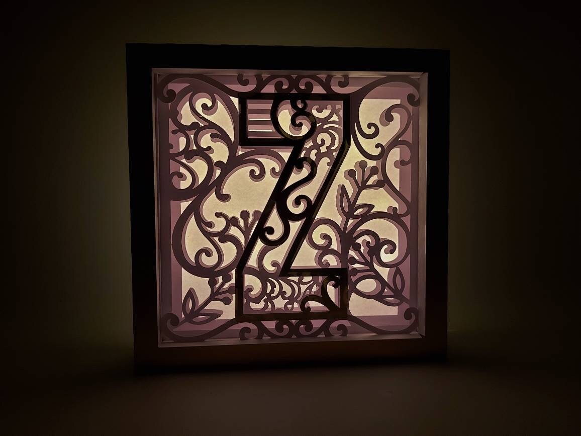 Letter Z Shadow Box 3D Alphabet SVG Cut Files Cricut Letters | Etsy