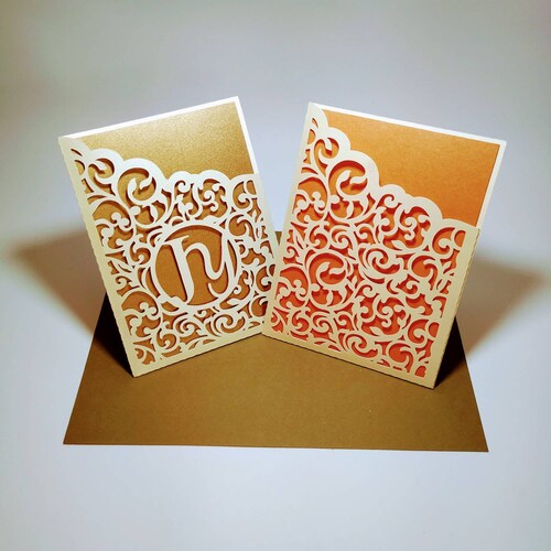 SVG Laser Cut Wedding Invitation Cesia Roses Cricut Envelope - Etsy