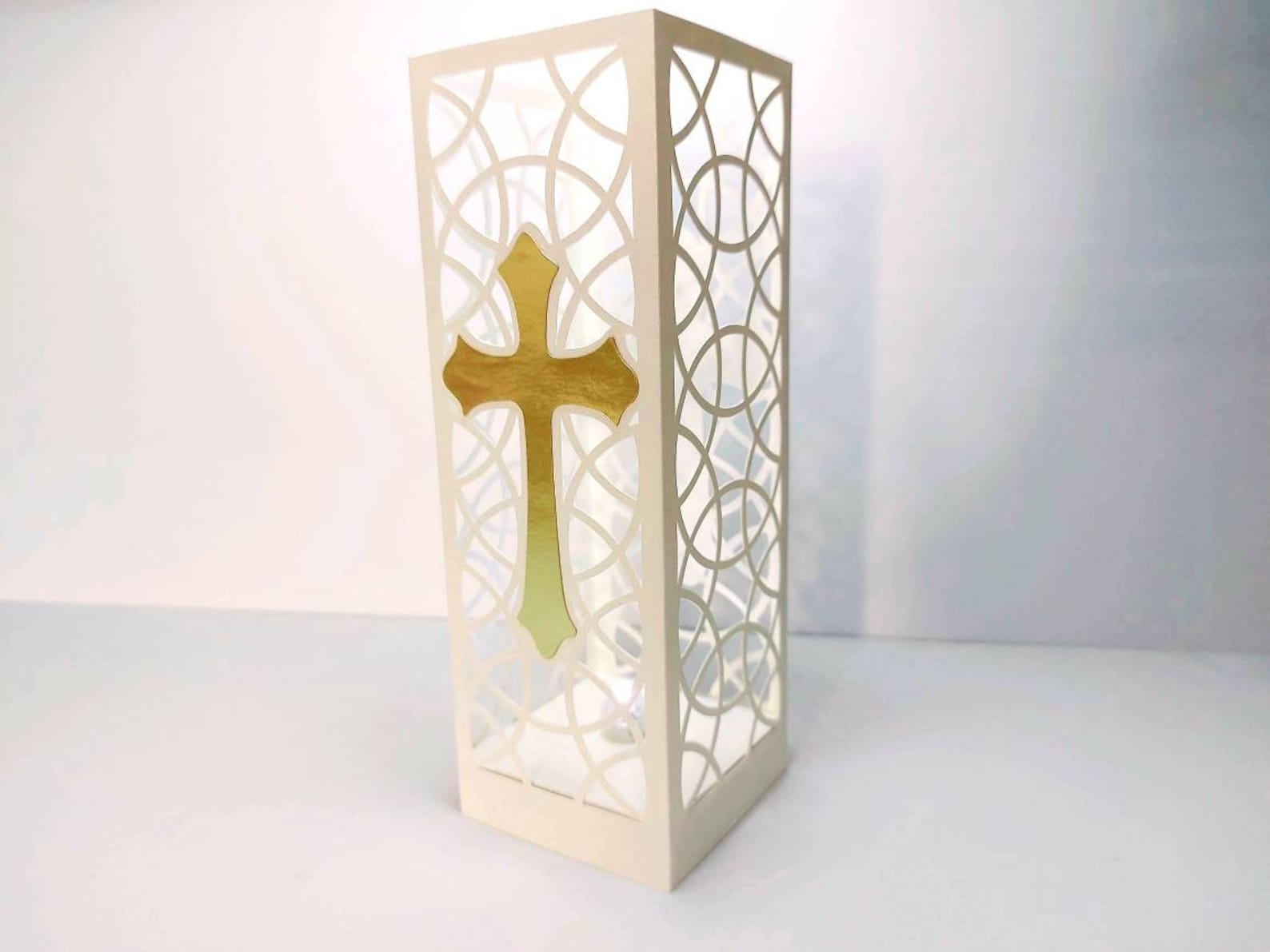 SVG Template Cross Lantern Baptism First Communion - Etsy Canada