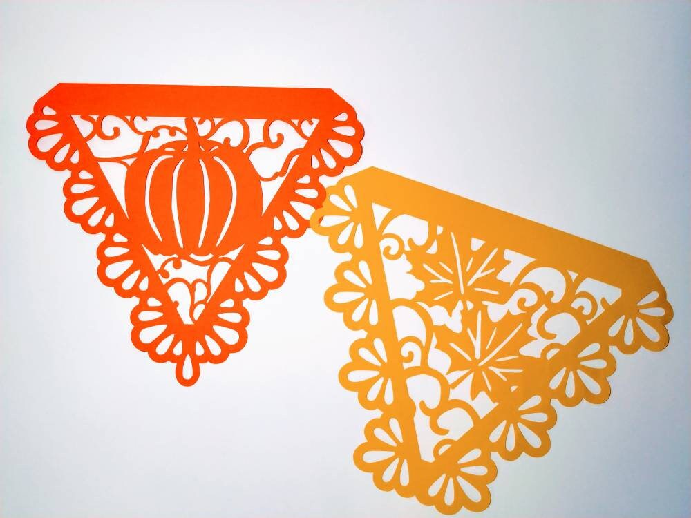 2 SVG Papel Picado Cutting Files Templates Thanksgiving Decor - Etsy Canada