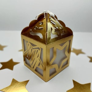 SVG Template Stars Favor Box Birthday Gifts Cricut Cut File Baby Shower ...