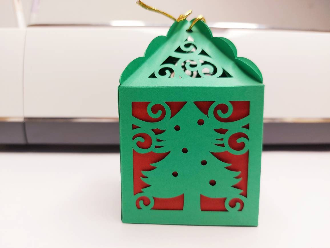 SVG Cricut Files Christmas Box Tree Reindeer Favor Box Gift Box ...