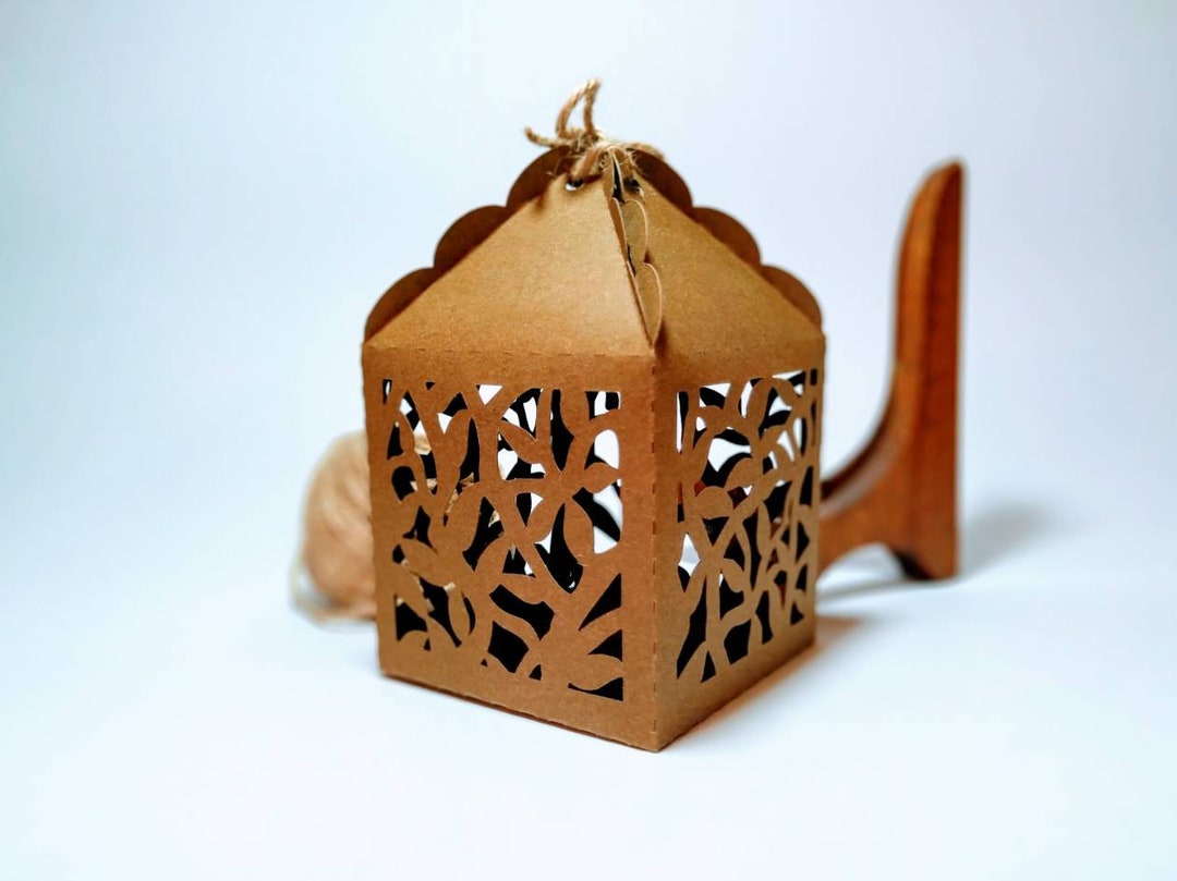 SVG Template Favor Box Tree Cricut Laser Cut Wedding Souvenirs Cut File ...