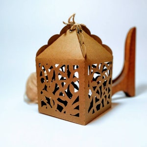 SVG Template Favor Box Tree Cricut Laser Cut Wedding Souvenirs Cut File ...