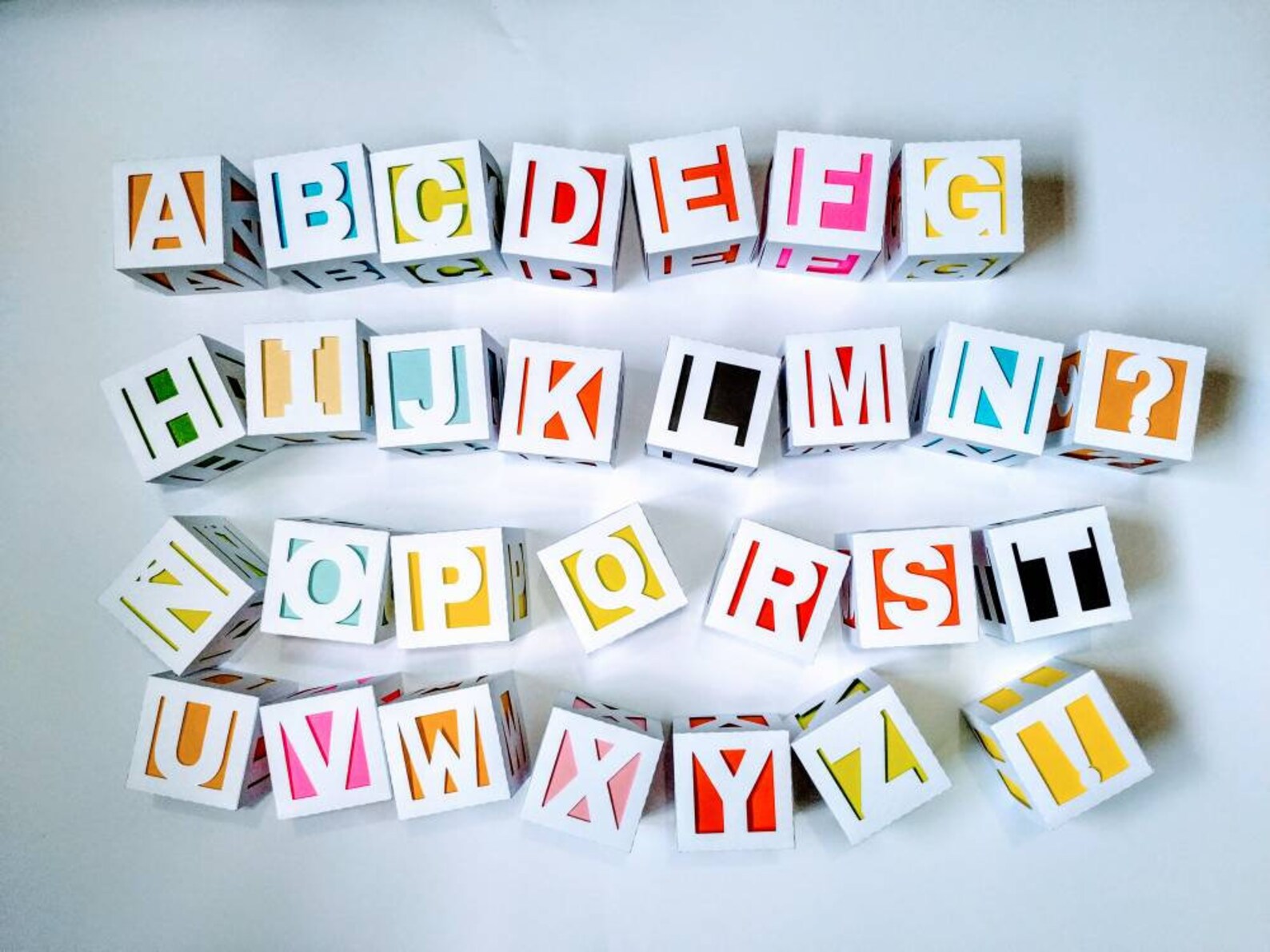 3D Alphabet SVG Cut Files Cube Cricut 3d Letters Baby Shower Decor ...
