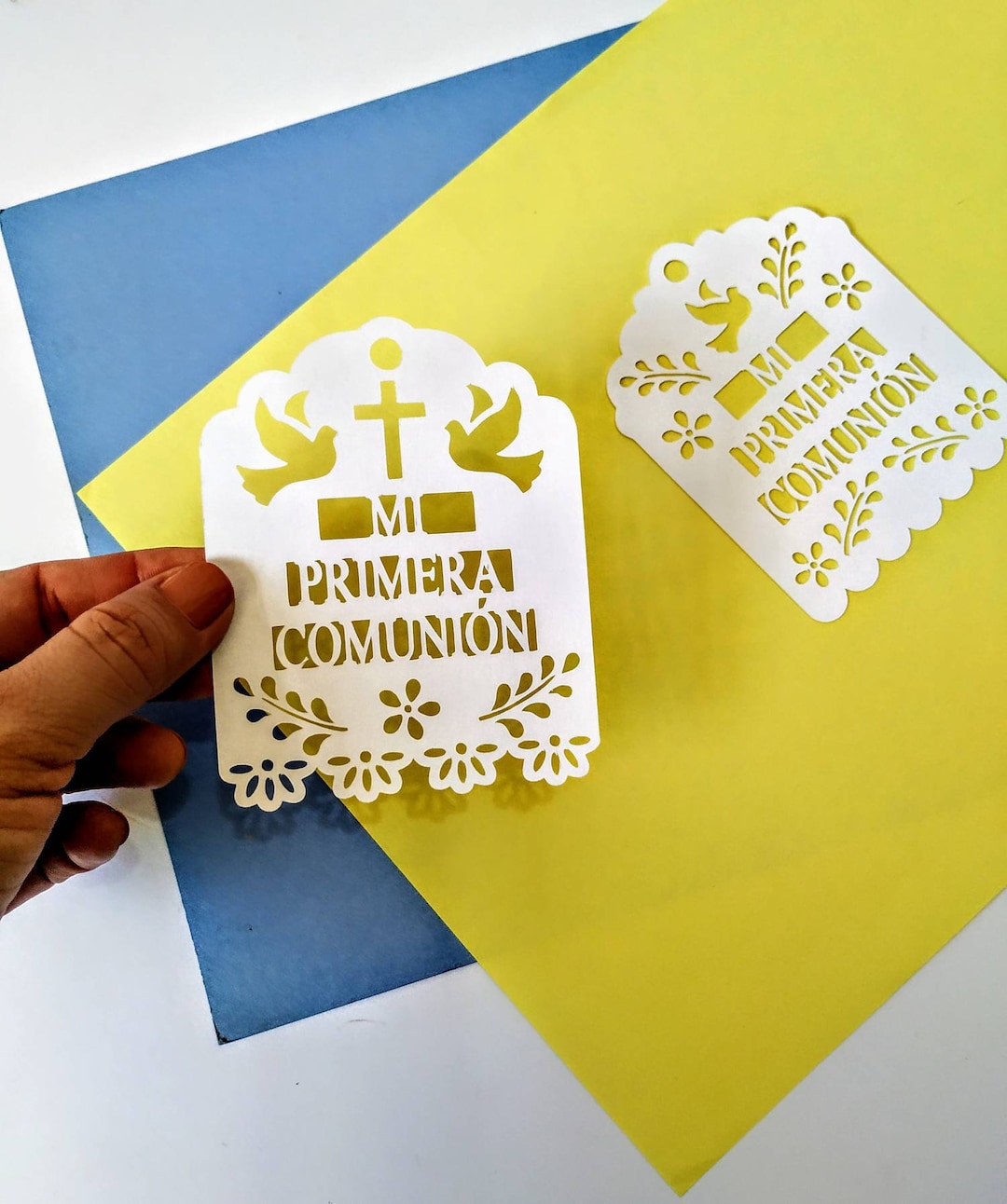 SVG Cut Files Cricut Joy Tag Mi Primera Comunion Baptism First ...