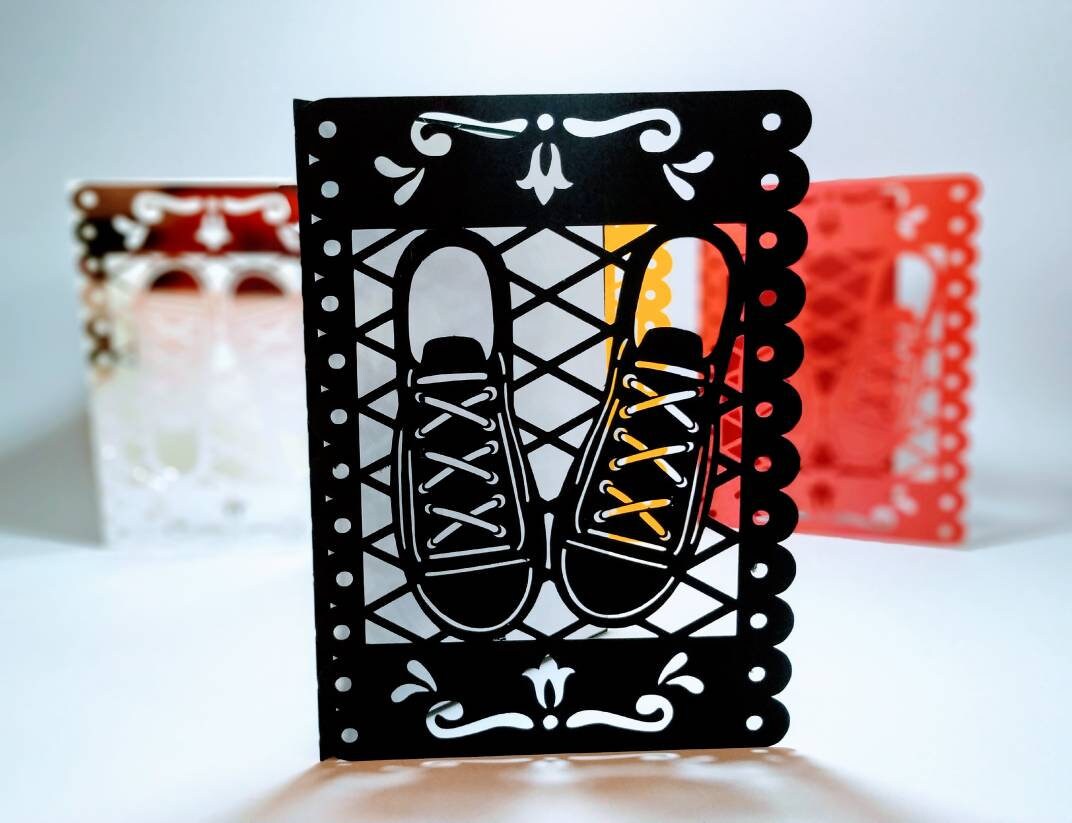 SVG Template Greeting Card Happy Birthday Converse Girl Party Sports ...