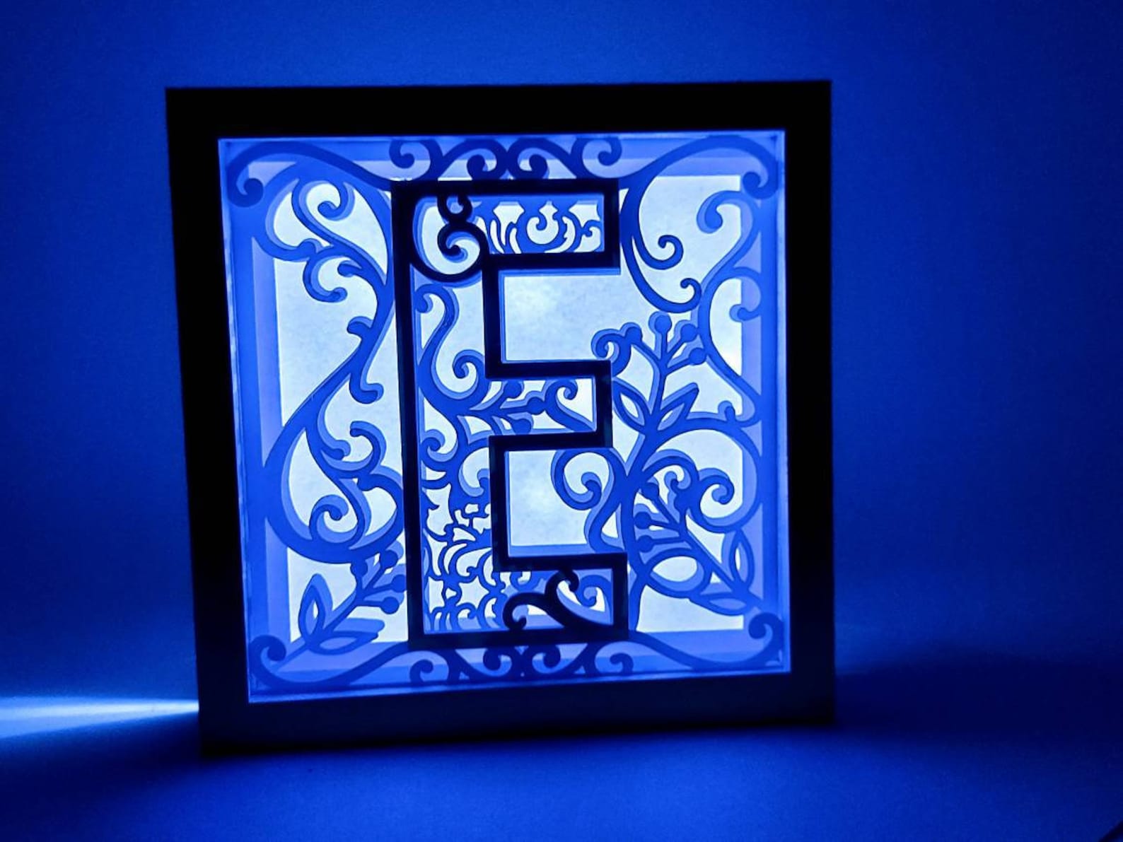 Letter E Shadow Box 3D Alphabet SVG Cut Files Cricut Letters - Etsy