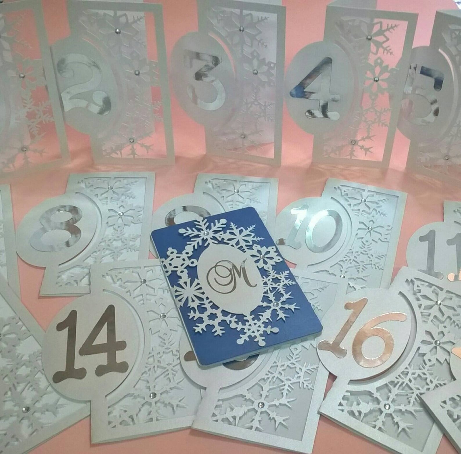 SVG TEMPLATE Tri Fold Pocket Snowflake Invitation Envelope Card Frozen ...