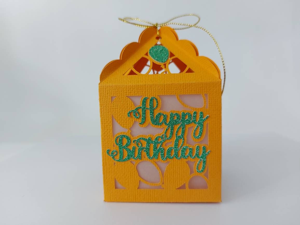 Favor Box SVG Template Happy Birthday Die Cut Layer Birthday | Etsy