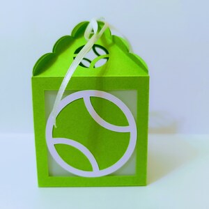 SVG Box Cricut Cut File Templates Tennis Sports Favor Box Gifts ...