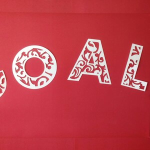 SVG Templates of ABC Letters With Damask Design for Printing or Cutting ...