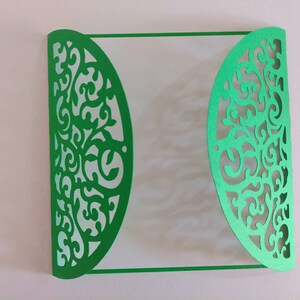 Cricut Cut File Laser Cut Wedding Invitation Swirly Set 2 SVG DXF ...