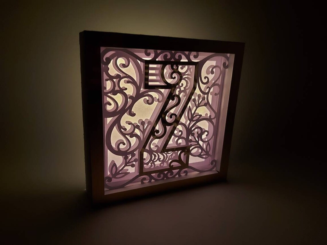 Letter Z Shadow Box 3D Alphabet SVG Cut Files Cricut Letters | Etsy