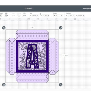 Letter A Shadow Box 3D Alphabet SVG Cut Files Cricut Letters Lightbox ...