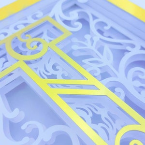 Letter T Shadow Box 3D Alphabet SVG Cut Files Cricut Letters Lightbox ...