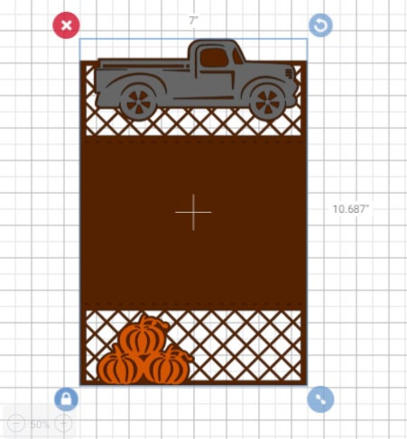 SVG Pumpkin Truck Gate Fold Card Autumn Fall Cricut Thanksgiving ...