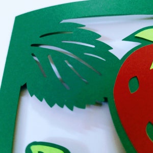 SVG 5X7 Strawberry Invitation Folder Card Cricut Cut File Strawberries ...